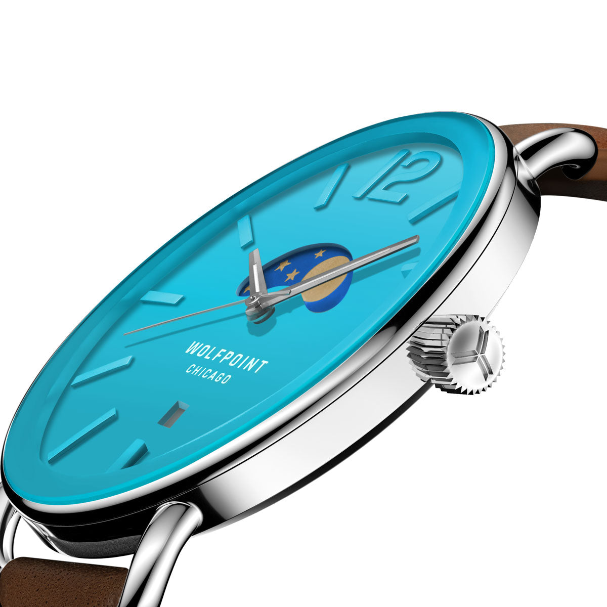 Wolfpoint Men's Watches | Chicago Blue Moon | 316L Stainless Steel